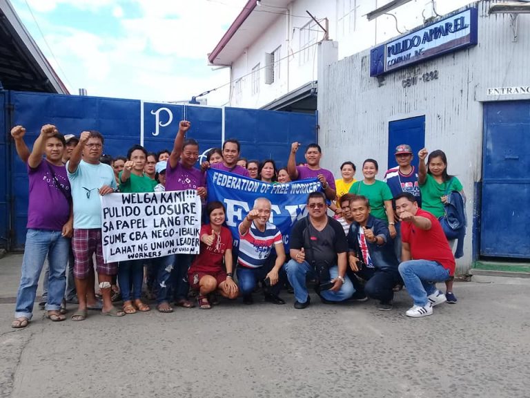 Filipino garment workers demand reinstatement of union leaders ...