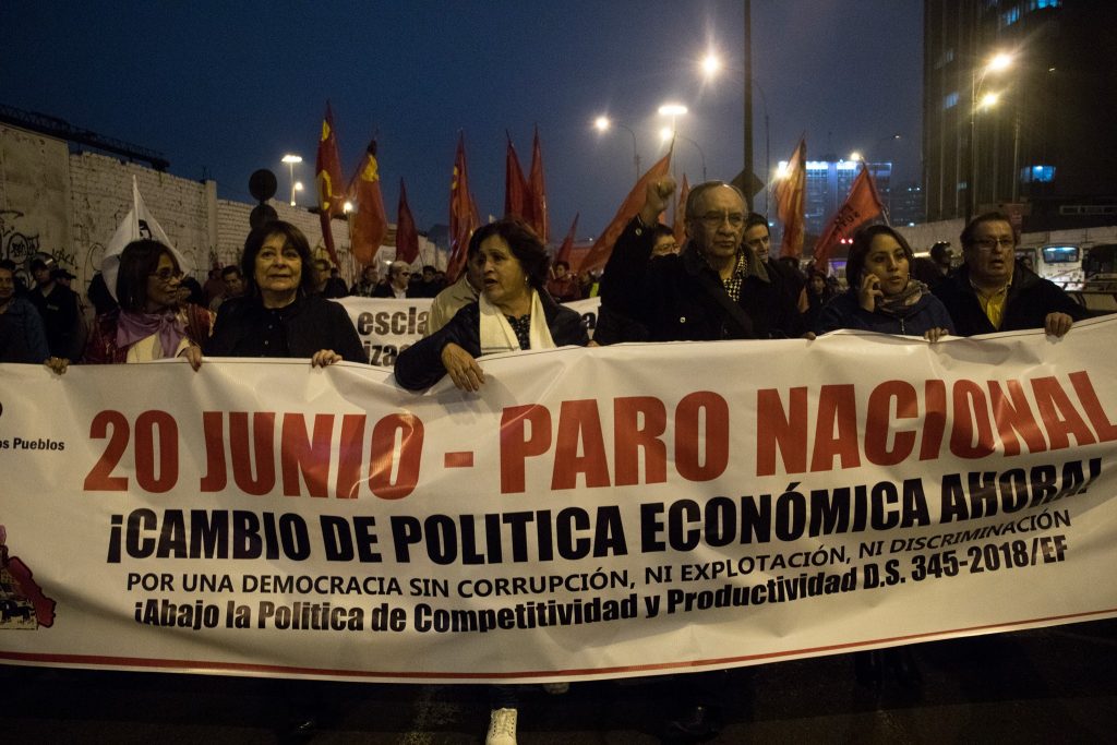 Peruvian workers mobilize against regressive labor reform : Peoples ...