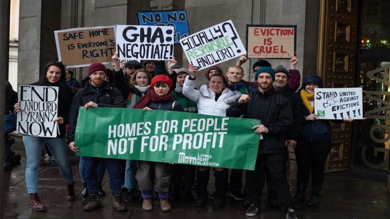 Winter evictions lead to protests by tenants in Glasgow : Peoples Dispatch
