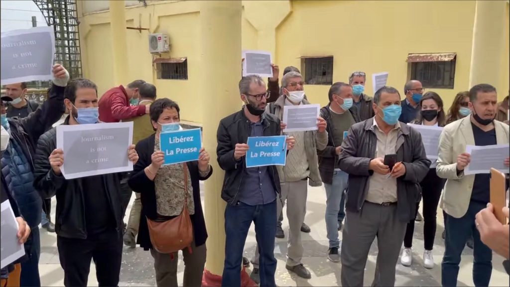 Algerian journalists protest state persecution on World Press Freedom ...