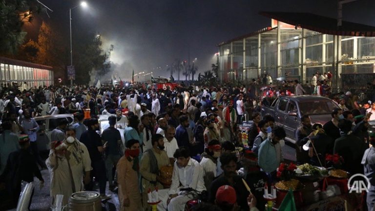 Political tensions intensify in Pakistan amid massive protests ...
