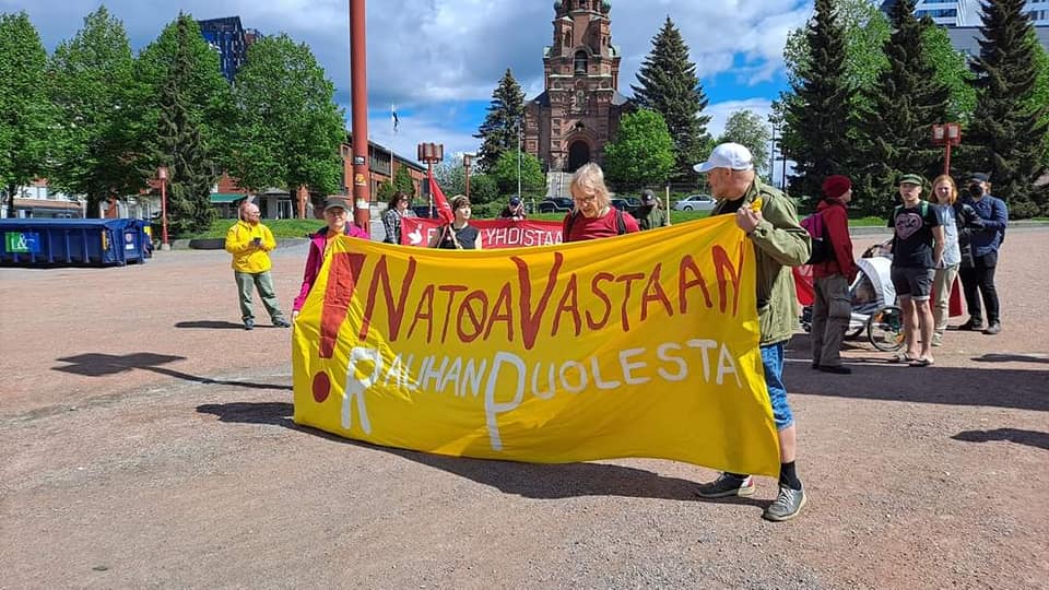 Progressives continue to protest Finnish bid for NATO membership ...