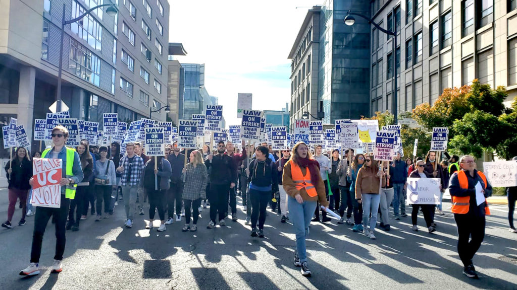 The strike by University of California student workers is entering its ...