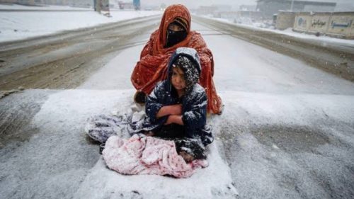A severe cold wave is freezing the already starving people of ...