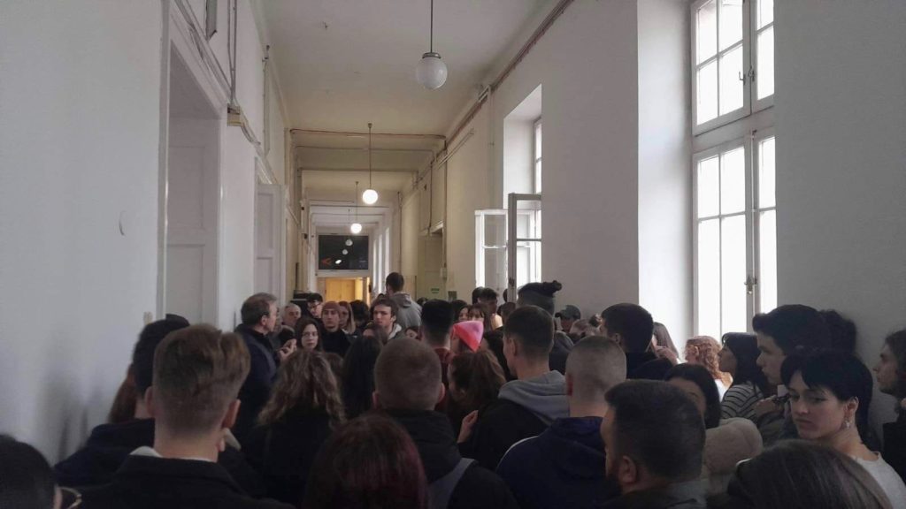 Students protest large increase in tuition fees at University of ...