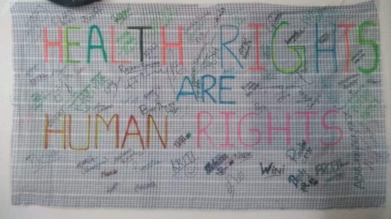 Our fight is for the right to health, not for charity and mercy ...