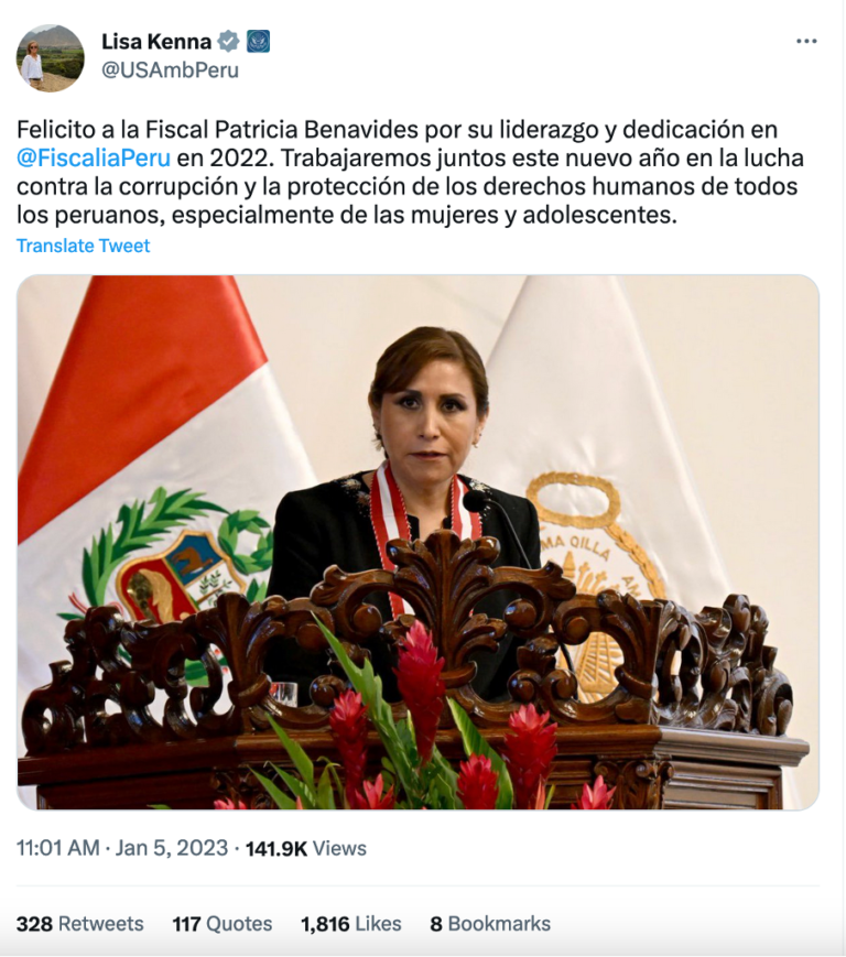 US interventionism in the Peruvian justice system and the coup d'état ...