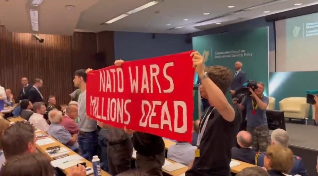 Anti-war groups in Ireland disrupt security conference at Cork ...