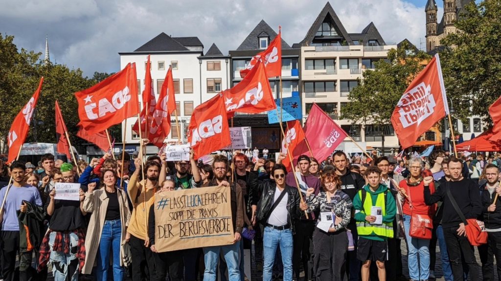 Anti-fascists in Germany protest persecution of leftist activist ...