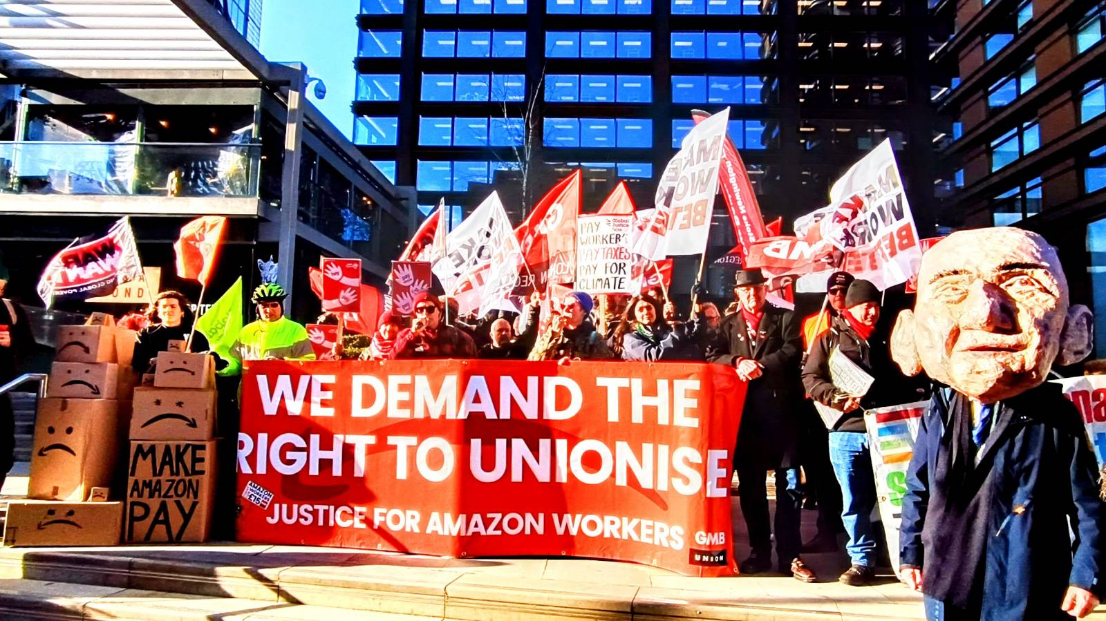 Workers hold protests and strikes on global day of action to “Make ...