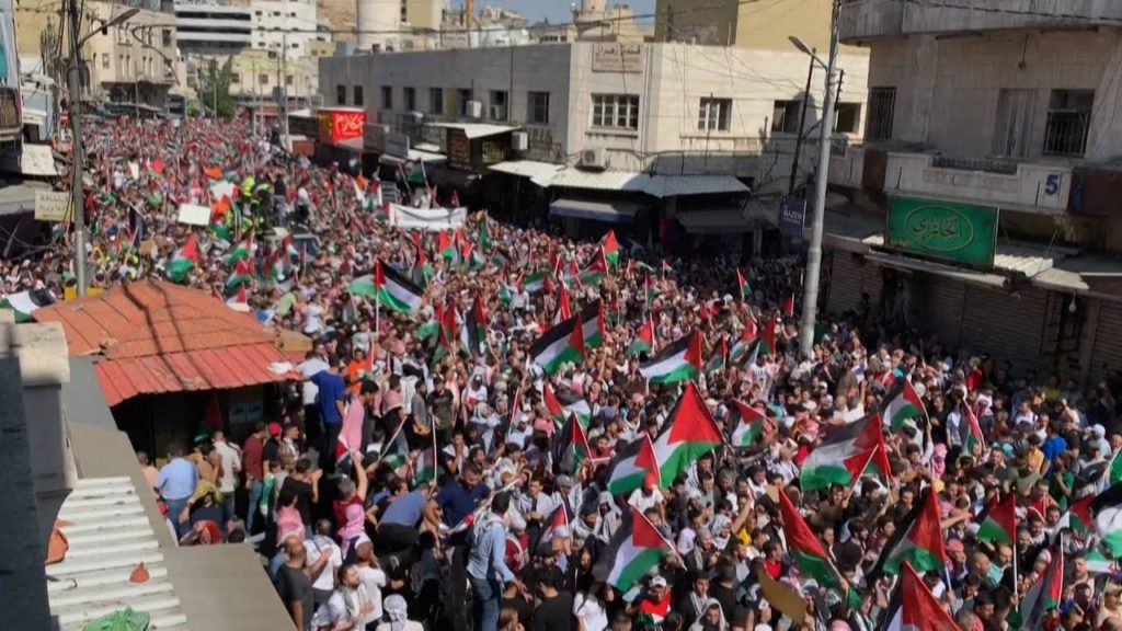 In Jordan, mass protests for Palestine express "a general popular ...
