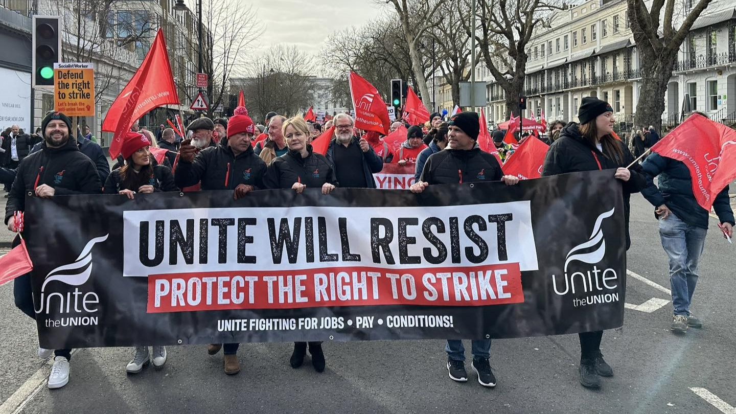 British workers march to denounce Tory anti-strike law : Peoples Dispatch