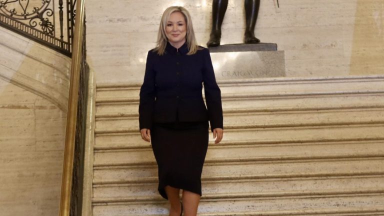 Sinn Féin leader Michelle O’Neill is the First Minister of the North of ...
