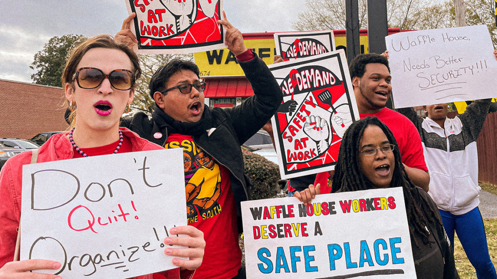 Waffle House workers demand liveable wages and tip protections ...