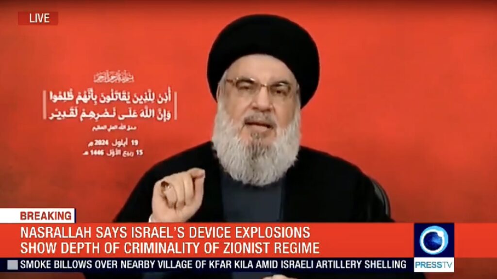 Sayyed Hassan Nasrallah: Israel crossed all red lines : Peoples Dispatch