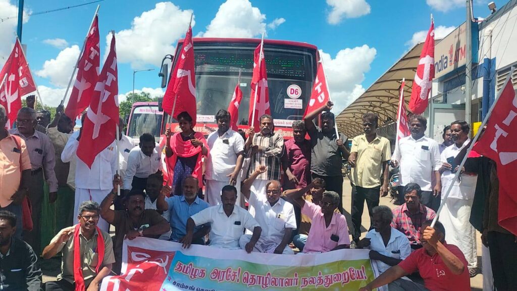 Solidarity protests erupt across Tamil Nadu as Samsung workers’ strike ...