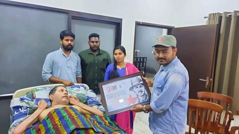 Death was closer to him than life, yet he faced it with a smile ...