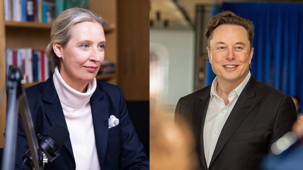Elon Musk and AfD’s Alice Weidel’s align ahead of elections in Germany ...