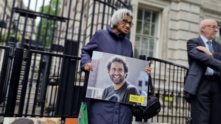 Mother of imprisoned Egyptian-British activist Alaa Abd el-Fattah at ...