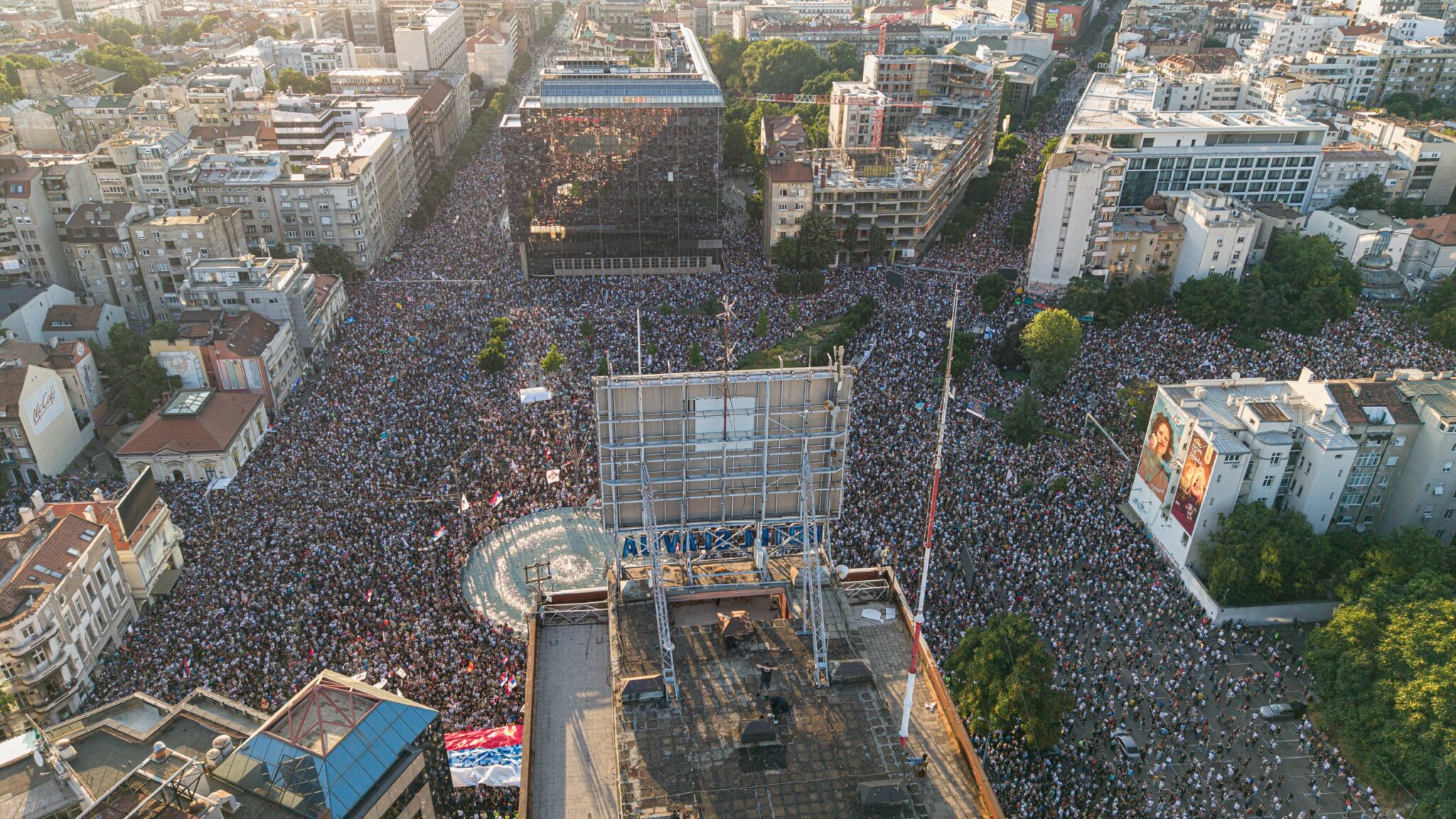 Civil disobedience spreads across Serbia after new protest : Peoples ...