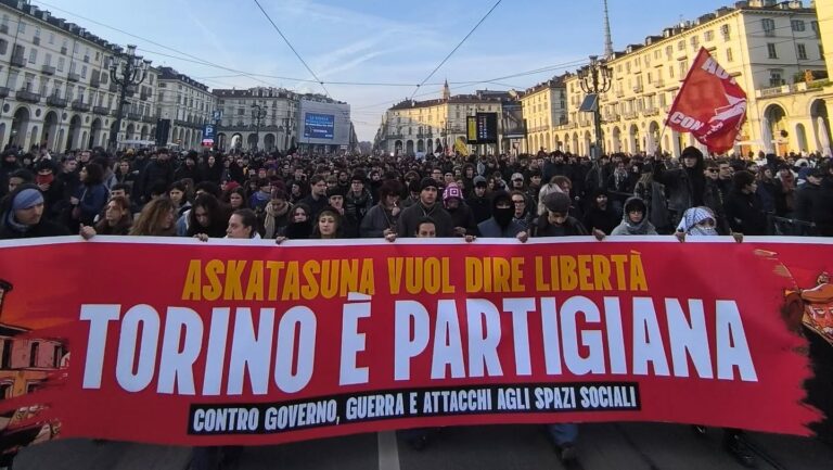 Partisan Turin rises against militarization and repression : Peoples ...